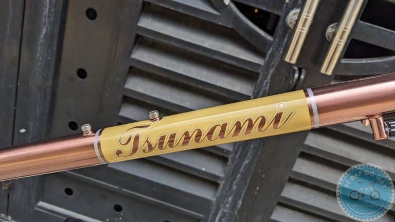 Sườn minivelo Tsunami Angel 451 màu rose gold - Xe Đạp Gò Mây