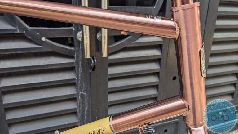 Sườn minivelo Tsunami Angel 451 màu rose gold - Xe Đạp Gò Mây