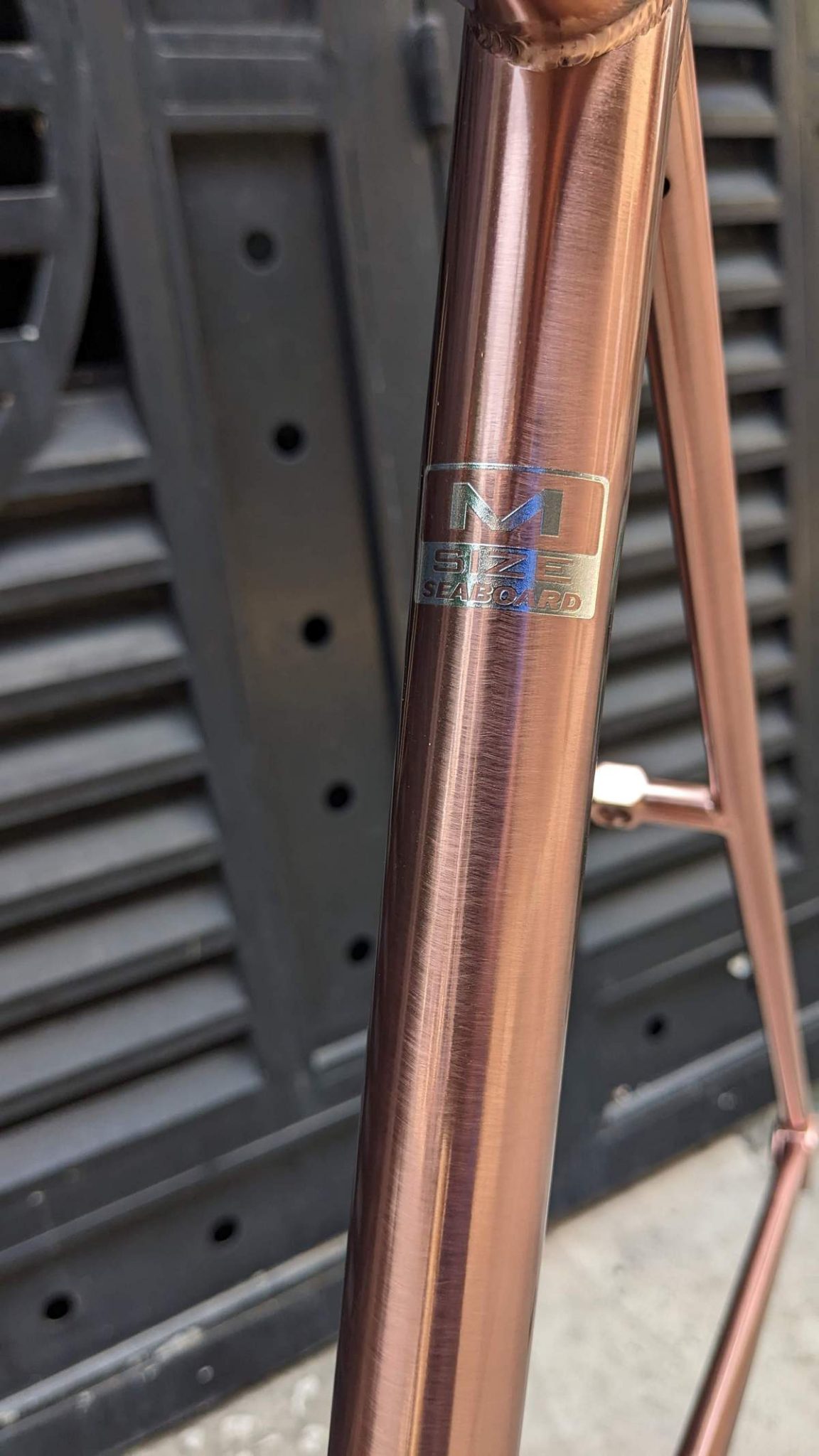 Sườn minivelo Tsunami Angel 451 màu rose gold - Xe Đạp Gò Mây